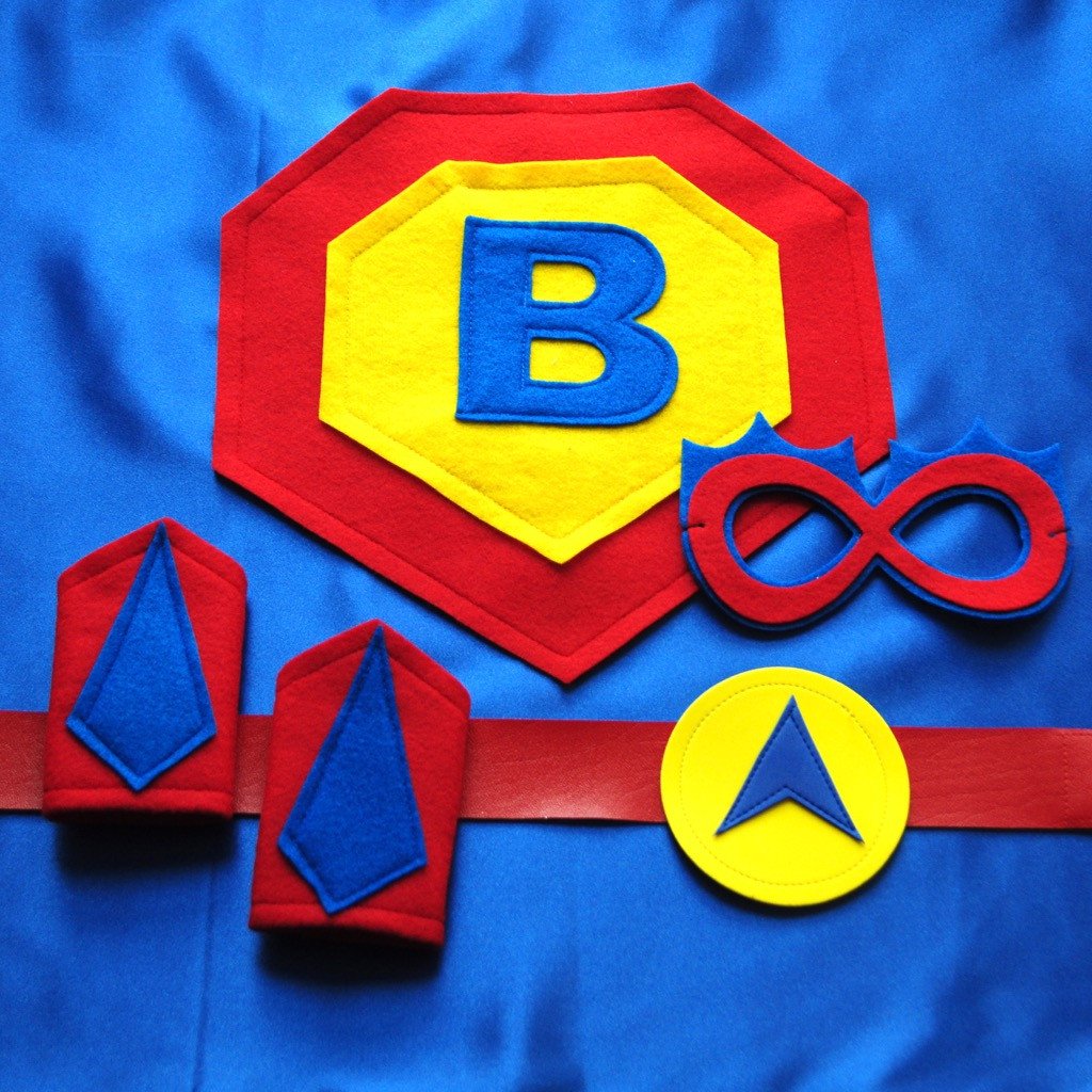 Superhero Cape and Mask Set for Kids | Blue Costume Ages 3-8 – Creative ...